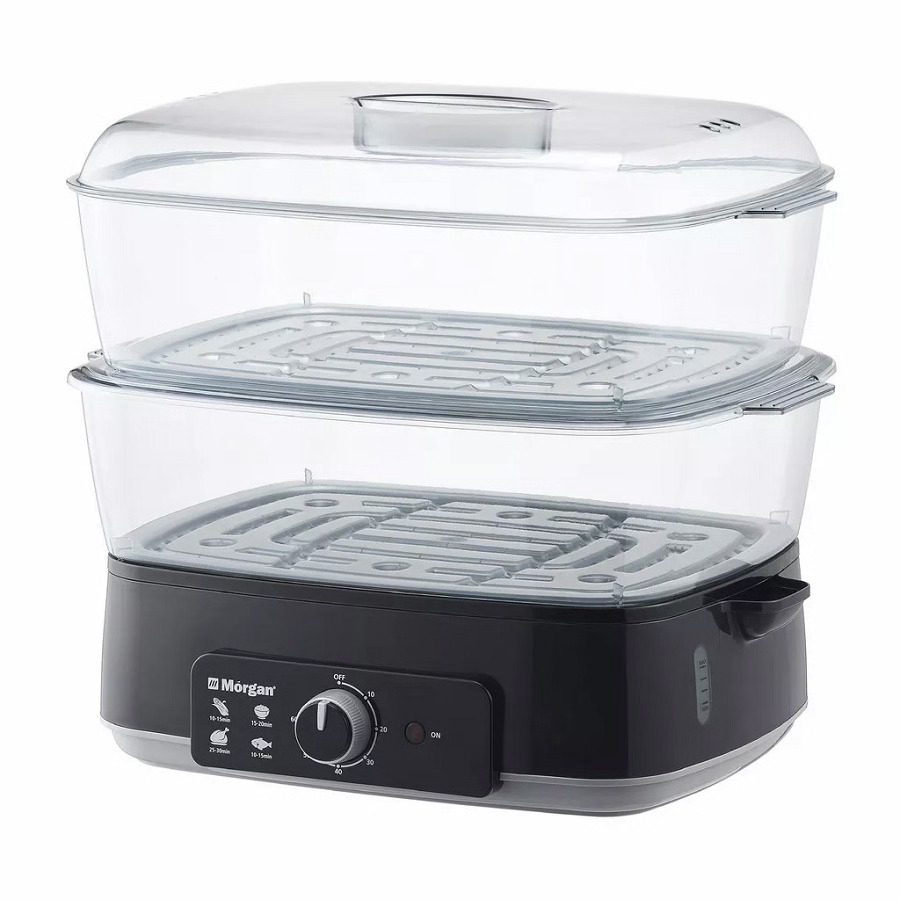 Morgan Food Steamer - 2 Tier Nutristeam (28 L) MFS-29 MFS-29(BK ...