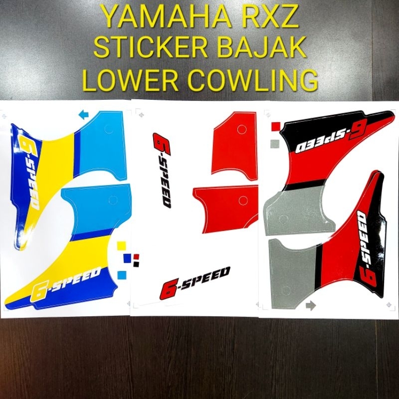 YAMAHA RXZ STICKER BAJAK / LOWER COWLING / SAMPAN ( READY STOCK ...