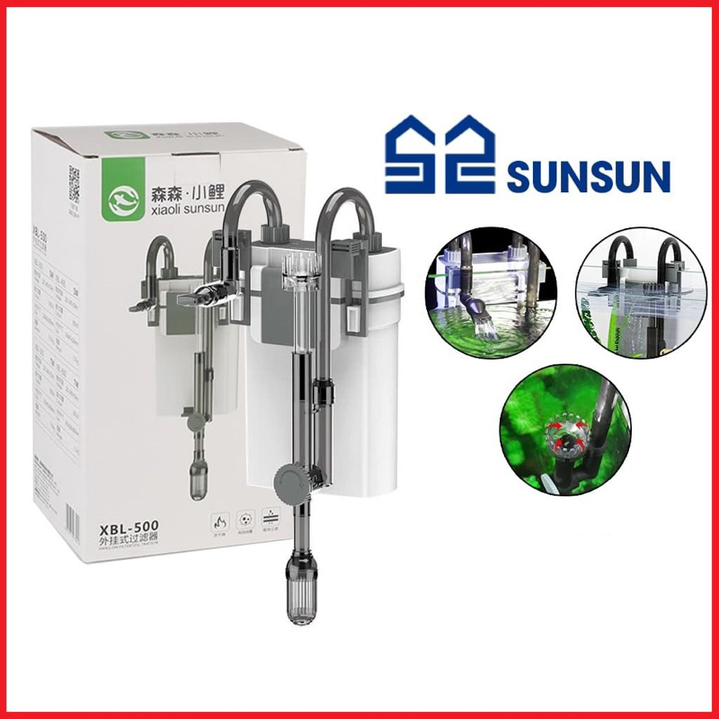 SunSun Aquarium Hanging Filter With Surface Skimmer XBL-300 XBL-400 XBL ...