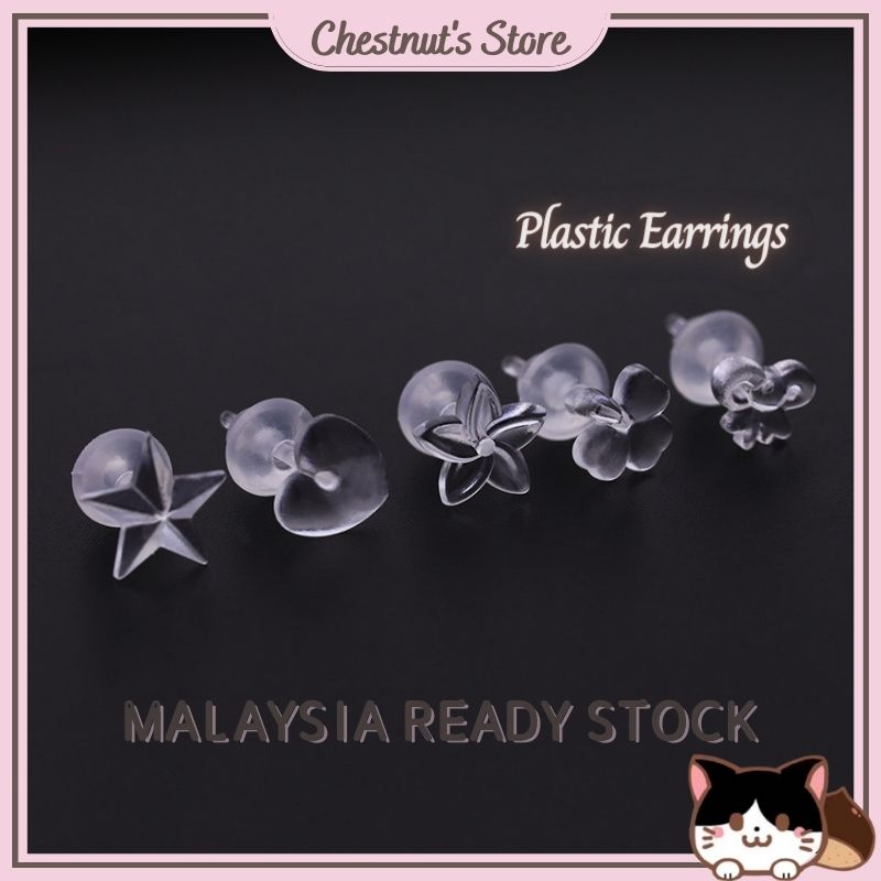 CHESTNUT'S STORE Plastic Earrings Anti Allergy Earrings Transparent ...
