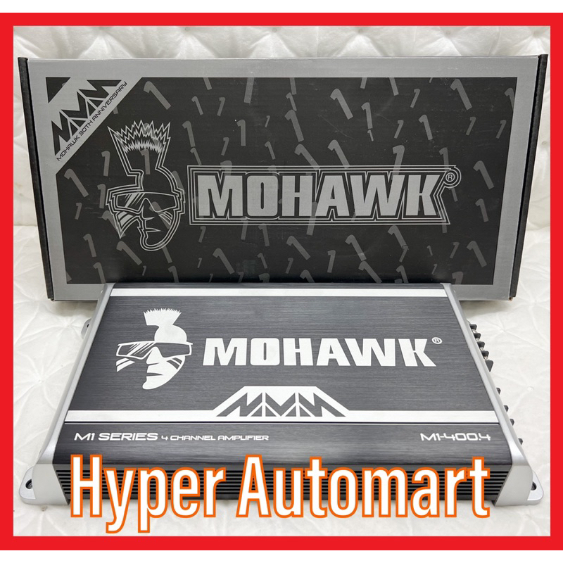 Mohawk Car M1 4 Channel Power Amplifier Amp (M1-400.4) 60 Rms x 4 ...