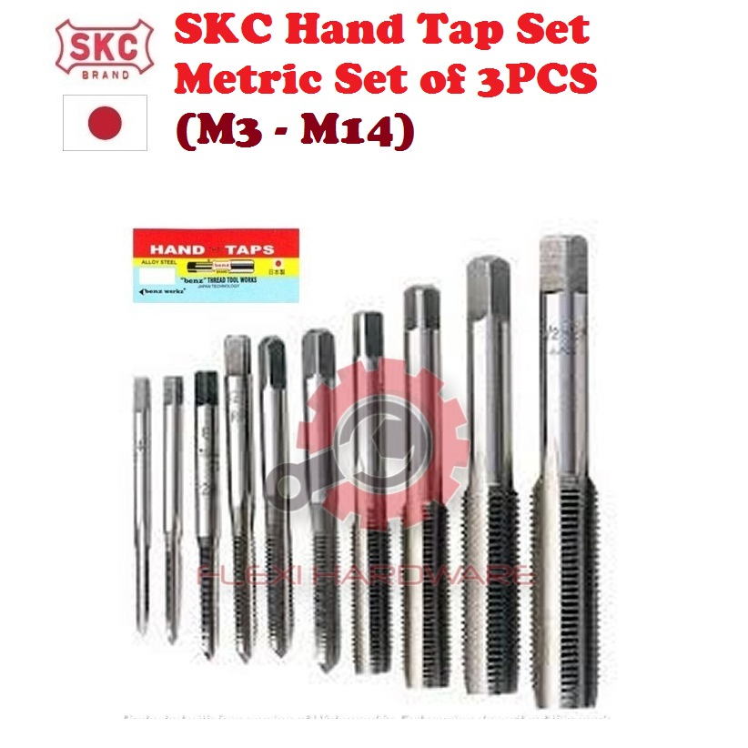 SKC Hand Tap Set Metric Set of 3PCS (M3 - M14) | Shopee Malaysia