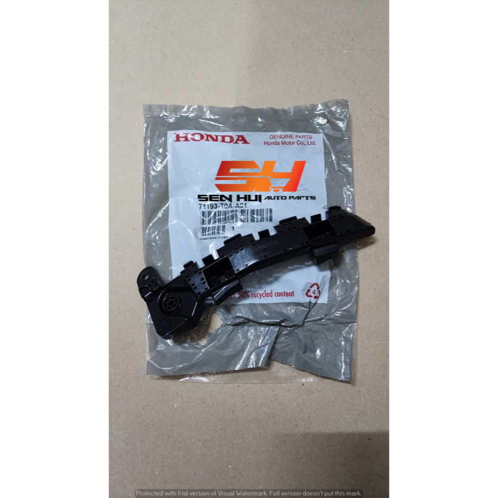 Honda CRV 71193-T0A-A01 BRACKET Front Bumper Right RH side short ...