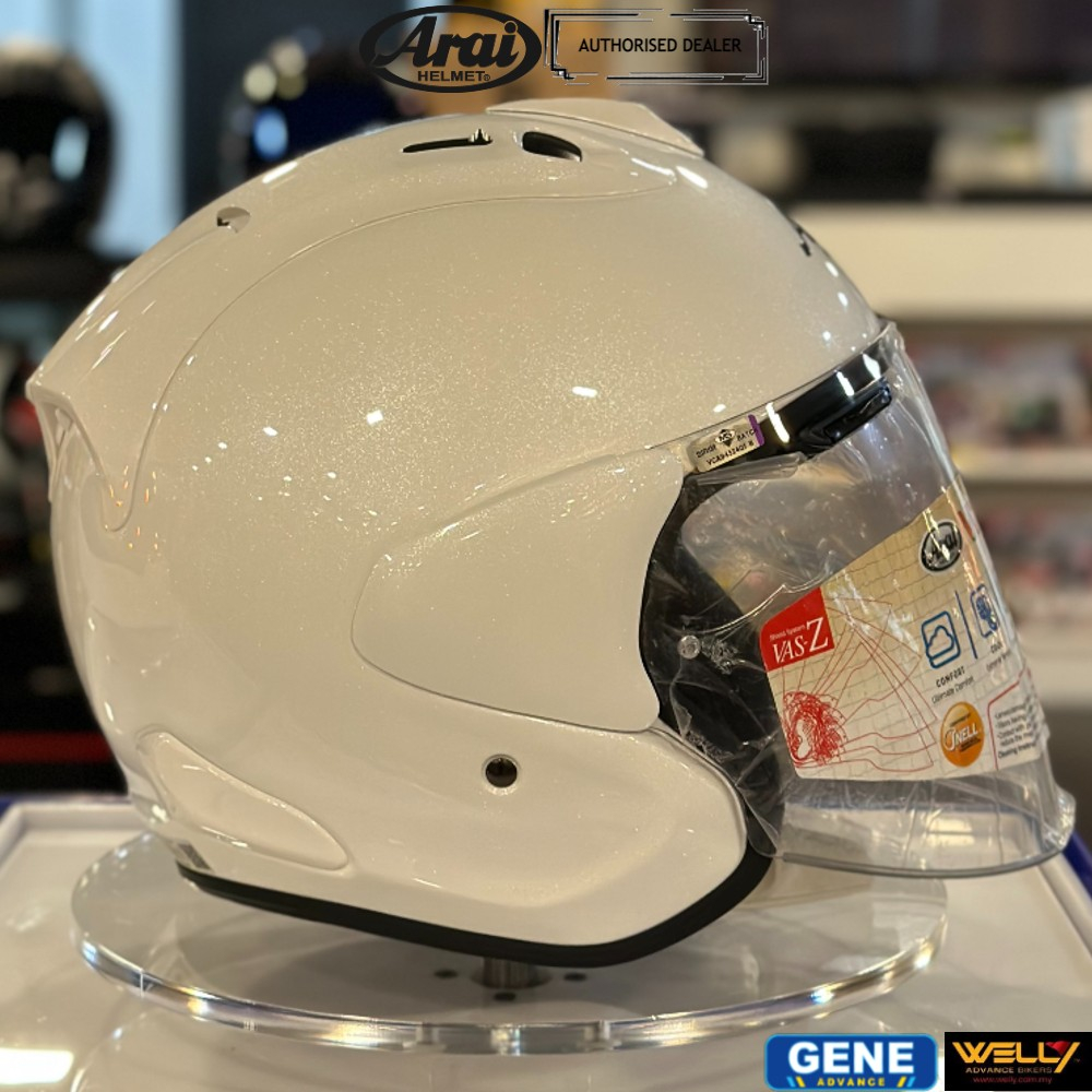 ARAI VZ RAM Glass White Open Face Jet Helmet 100% Original From Authorized Dealer | Shopee Malaysia