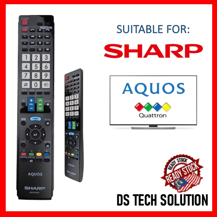SHARP AQUOS LED TV REMOTE CONTROL [M'SIA STOCK] REPLACEMENT GB039WJSA ...