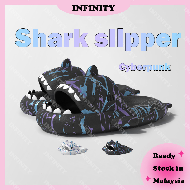 ️READY STOCK ️Cyberpunk Adult Shark Slipper Men's Women's indoor ...