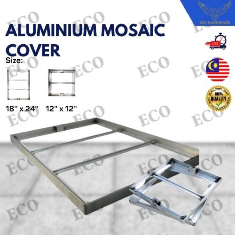 Aluminium Main Hole Mosaic Cover Aluminium Manhole Frame Cover 12" x 12 ...
