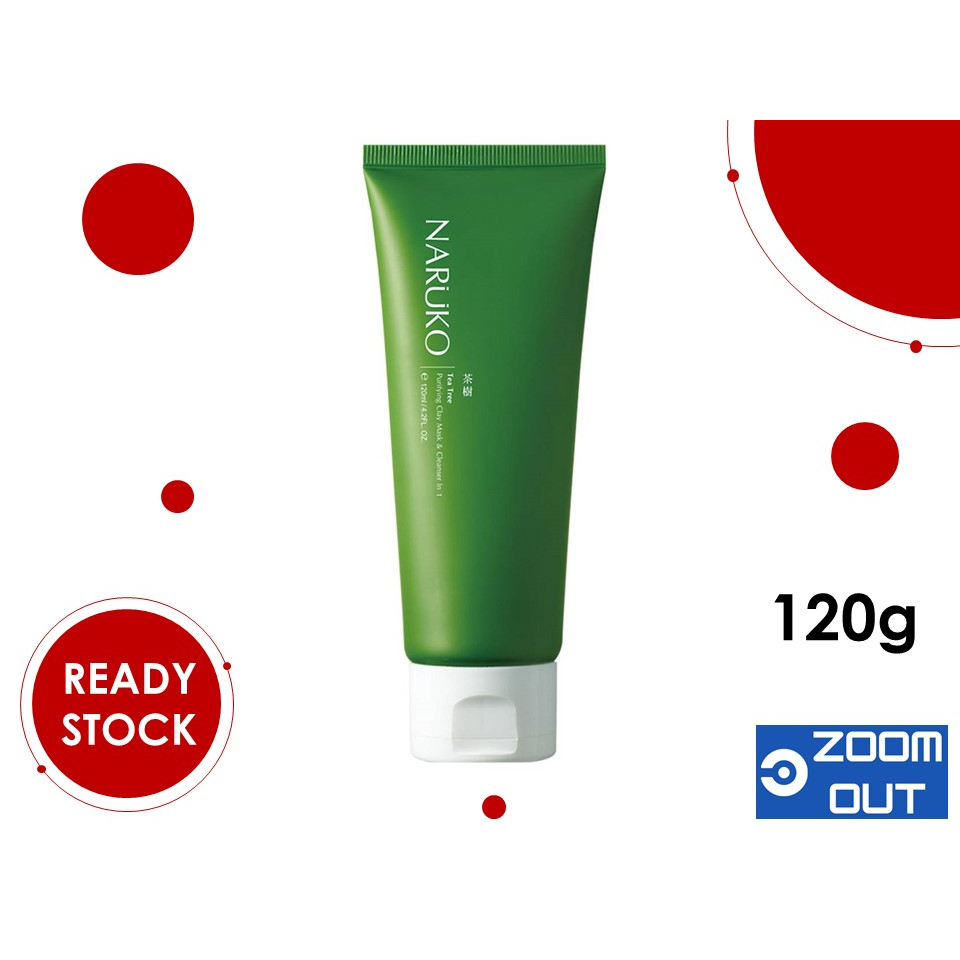 Naruko Tea Tree Purifying Clay Mask Cleanser In 1 (120g) | Shopee Malaysia