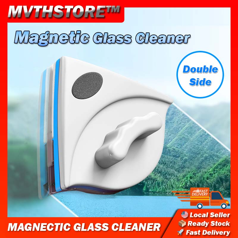 Magnetic Glass Cleaner For Big Glass Double Size Scratch-Free Scrubber ...
