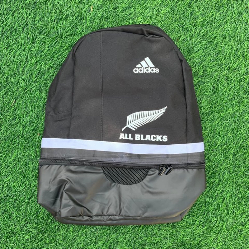 Original Adidas New Zealand All Blacks Rugby Backpack Bag/ Beg Ragbi ...