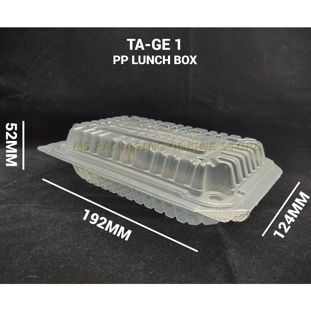 TAGE 1 Small PP Lunch Box (100pcs±) Disposable Plastic Food Box ...