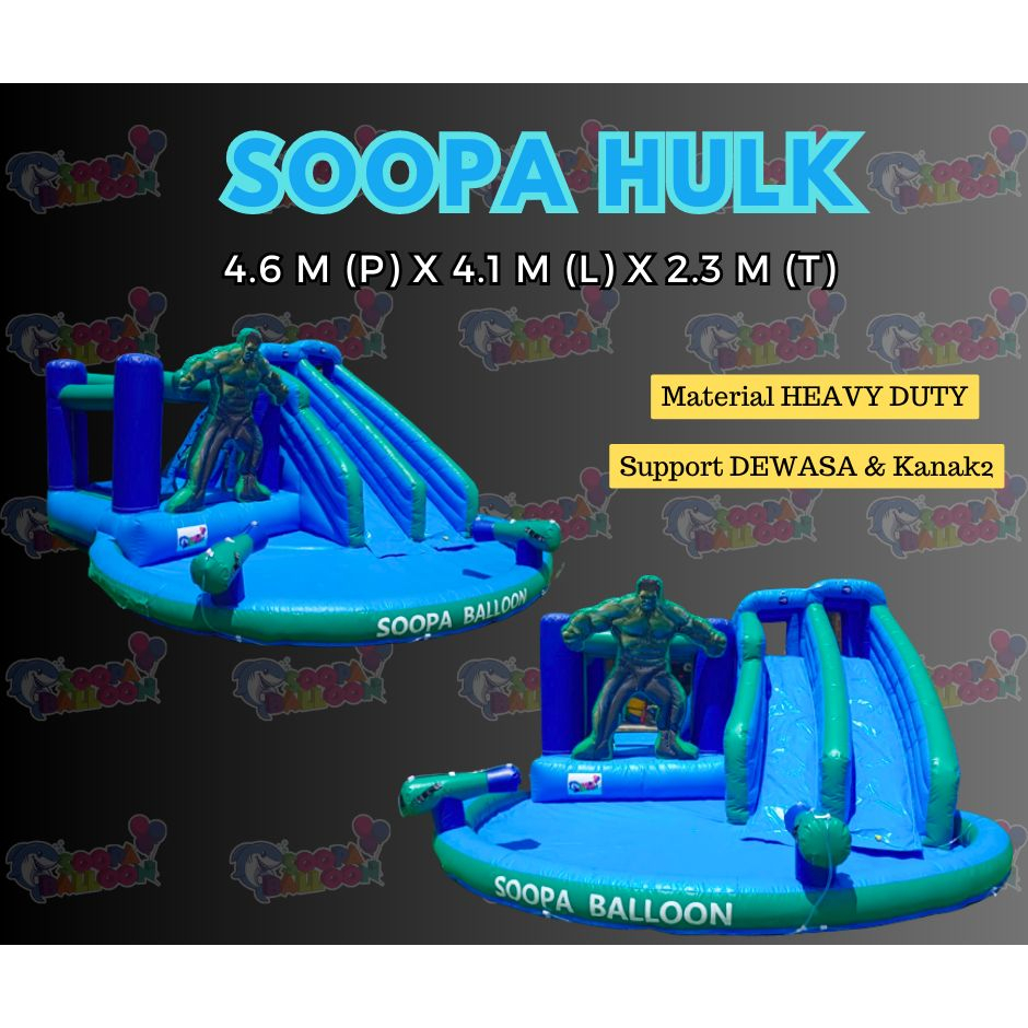 [READY STOCK] HEAVY DUTY POOL SOOPA HULK LIMITED EDITION INCLUDE BLOWER ...