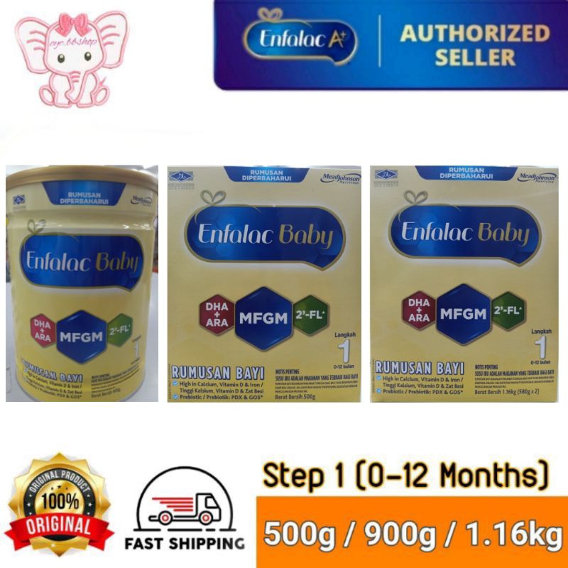 New packing* Enfalac Baby Step 1 ( 500g/900g/1.16kg ) | Shopee Malaysia
