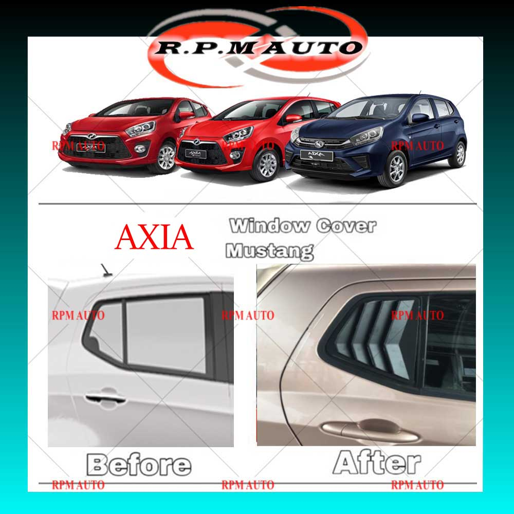 2PC Car Rear Side High Quality MUSTANG 3D Shark Window Triangle Mirror ...