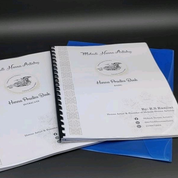 MHA Henna Practice Book (Basic/Intricate). Buku Latihan Inai MHA (Asas ...