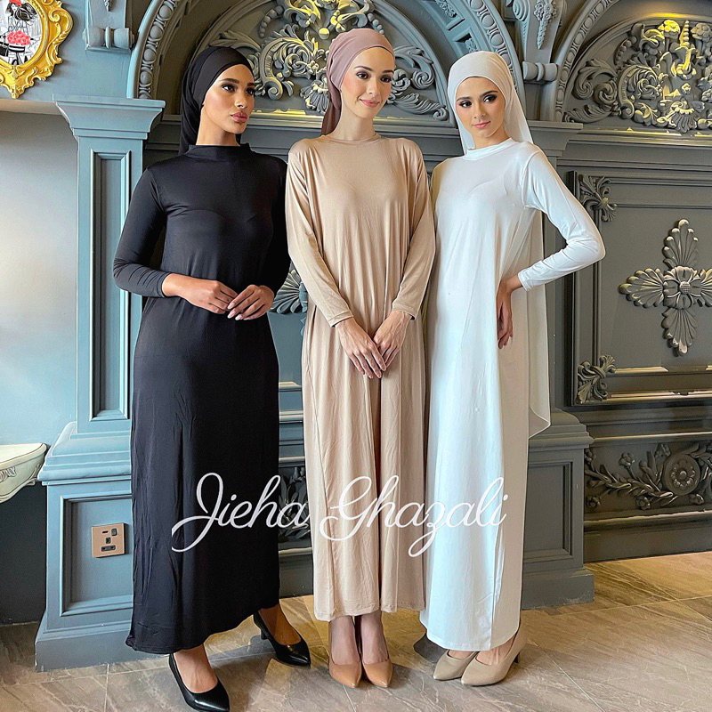 INNER DRESS INNER ABAYA INNER KAFTAN PREMIUM byjiehaghazali | Shopee ...