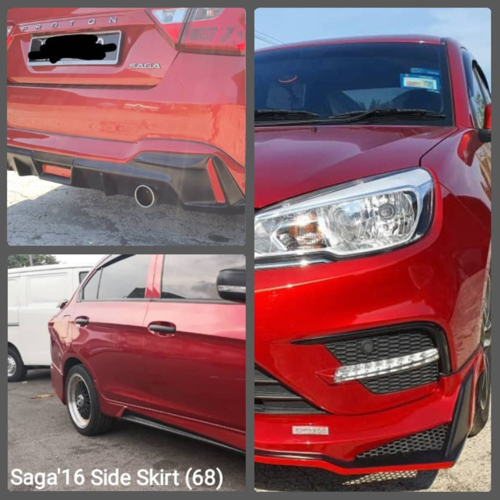 Proton Saga 3rd Generation 2019 Drive 68 ABS Skirting Body Kit Ready ...