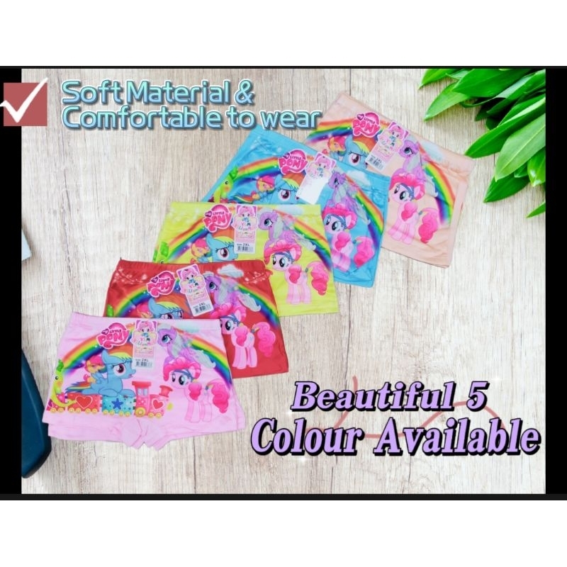 Girl Cartoon Boxer Panties Underwear Little Pony Seluar Dalam Budak ...