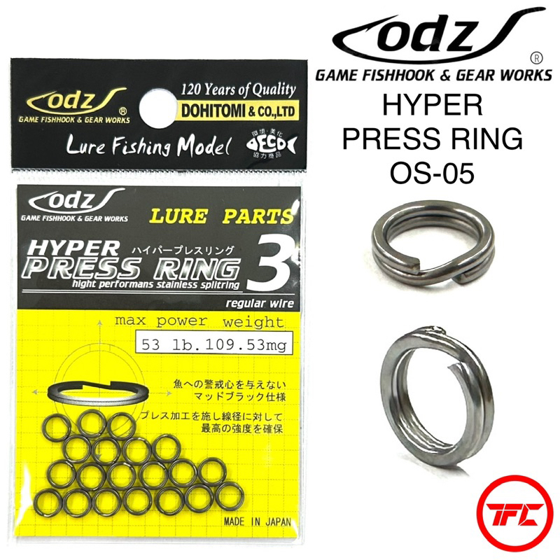 ODZ Hyper Press Split Ring OS-5 Made in Japan 🇯🇵 Stainless Steel ...