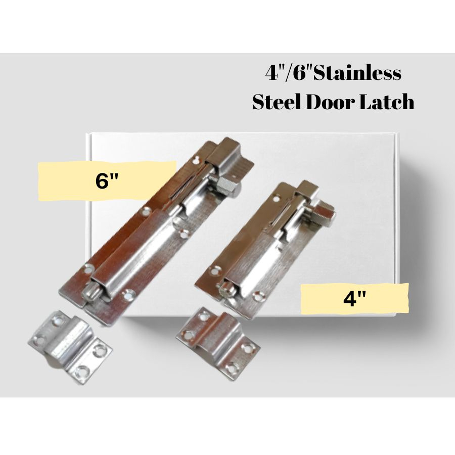 Stainless Steel Door Lock Latch 4" and 6" / Selak Pintu / Door Latch ...