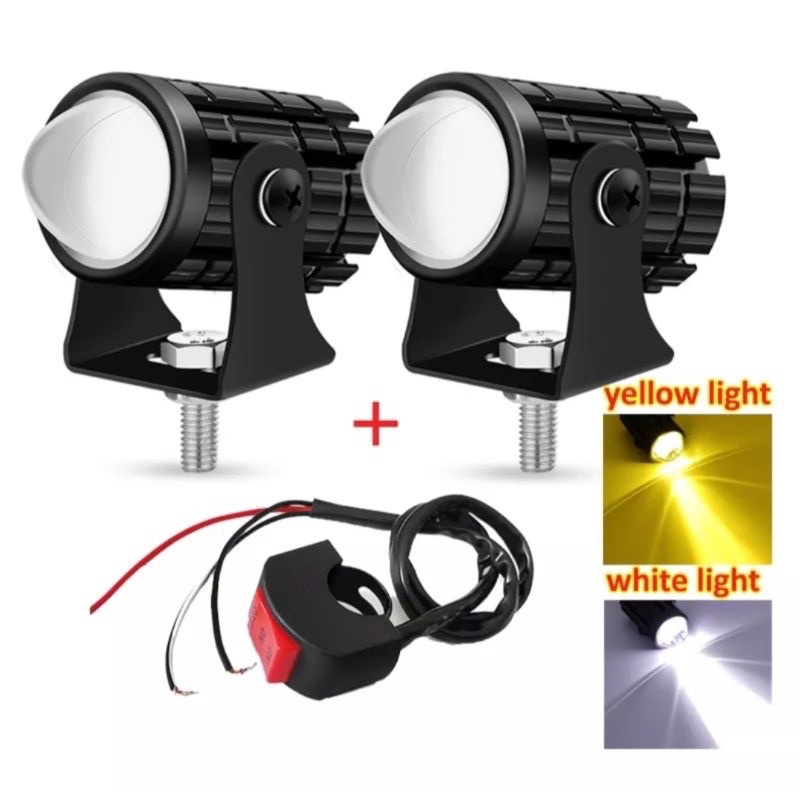 2PCS Super Bright Mini Driving Light Set Led Lights Motorcycle ...