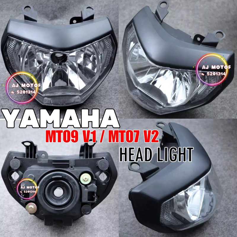 YAMAHA MT09 V1 2014 / MT07 V2 2018+ HEADLIGHT HEAD LAMP ASSY & LIGHT ...