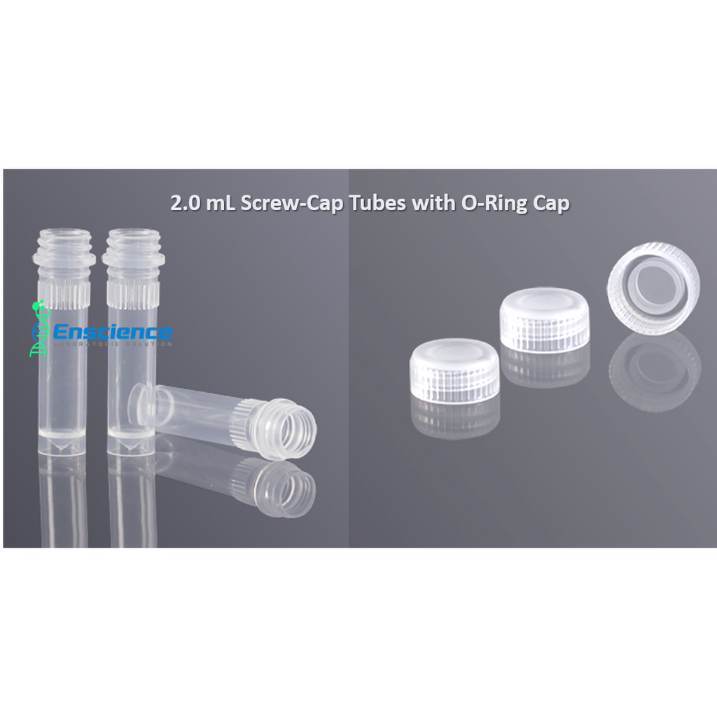 2.0mL Screw Cap Tube with O-ring Cap, Conical Bottom, Self-standing ...