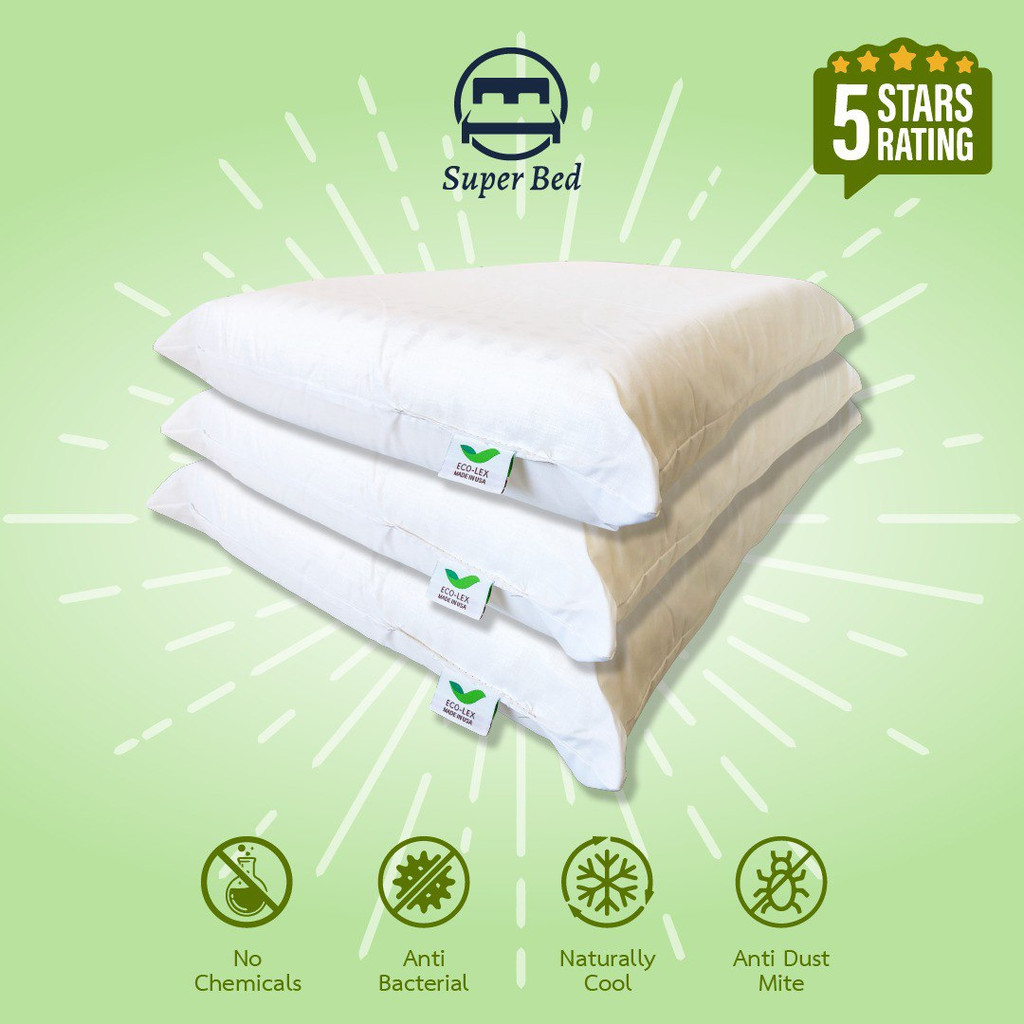 ECO-LEX Natural Latex Pillow Bantal | Shopee Malaysia