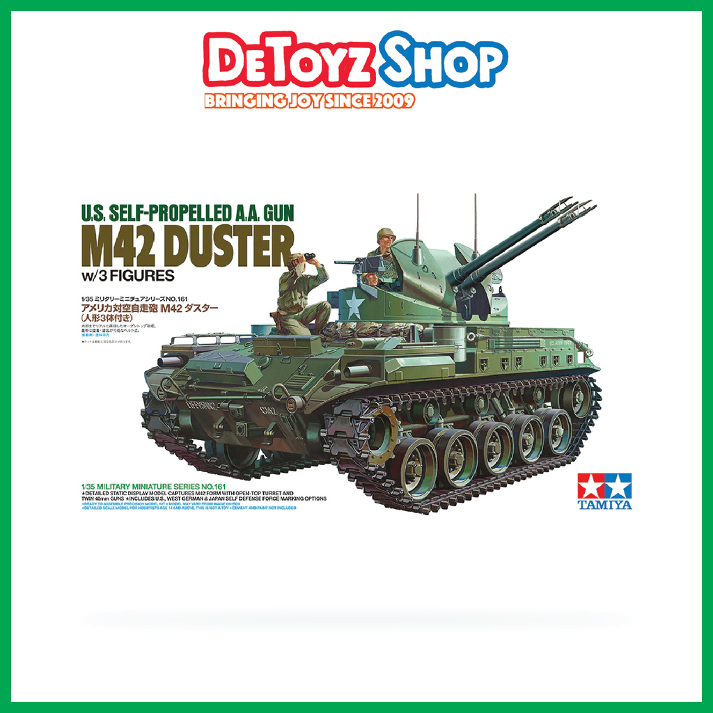 Tamiya 1/35 U.S. Self-Propelled A.A. Gun M42 Duster (w/3 Figures ...