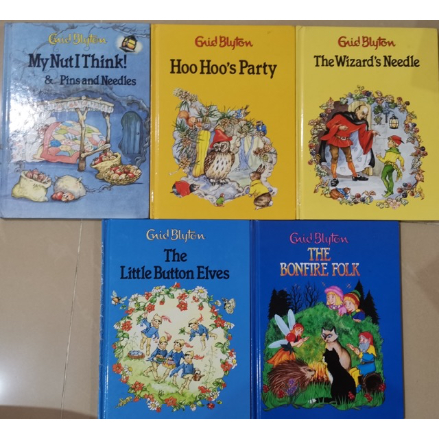 (Bundle 5 Books) Enid Blyton (Bonfire Folk, Little Button Elves, Wizard ...