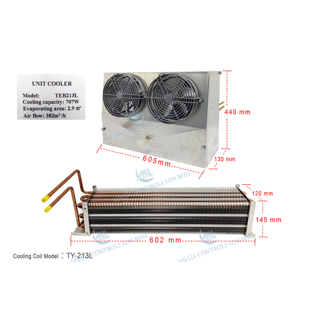 Refrigerator / Unit Cooler / Blower / 2 Fan / Chiller / Freezer ...