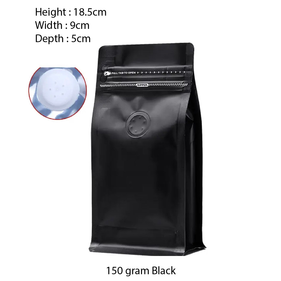 (READY STOCK)Coffee Bag Aluminium Foil Packaging Bag With Air Valve Sealed Food Powder Tea ...