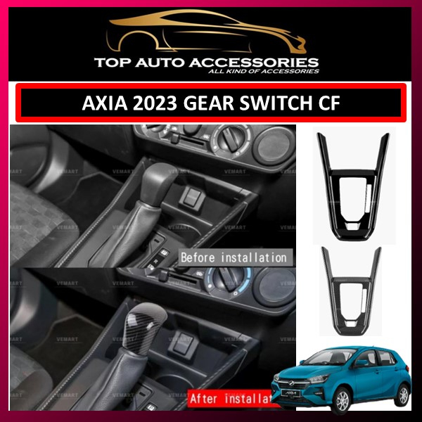 AXIA NEW BARU 2023-2024 GEAR SWITCH PANEL COVER CARBON FIBER / GLOSSY ...