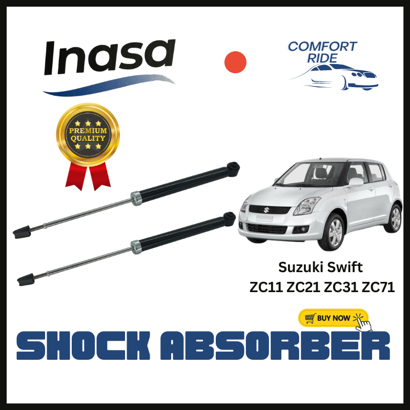 INASA Rear Shock Absorber Suzuki Swift ZC11 ZC21 ZC31 ZC71 High Quality ...