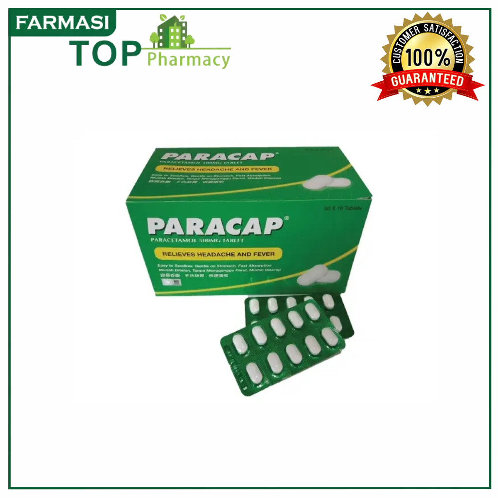 PARACAP 500MG 10'S TABS / 1 BOX | Shopee Malaysia
