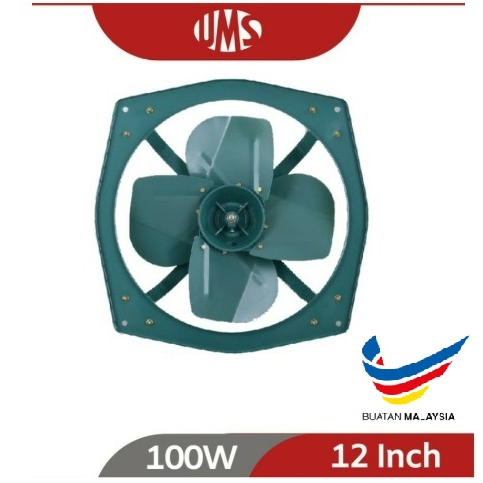UMS 12 INCH 240VAC INDUSTRIAL WALL EXHAUST VENTILATION FAN | Shopee ...