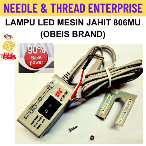 LAMPU MESIN JAHIT LED 806MU OBEIS BRAND / LED LIGHT SEWING MACHINE ...