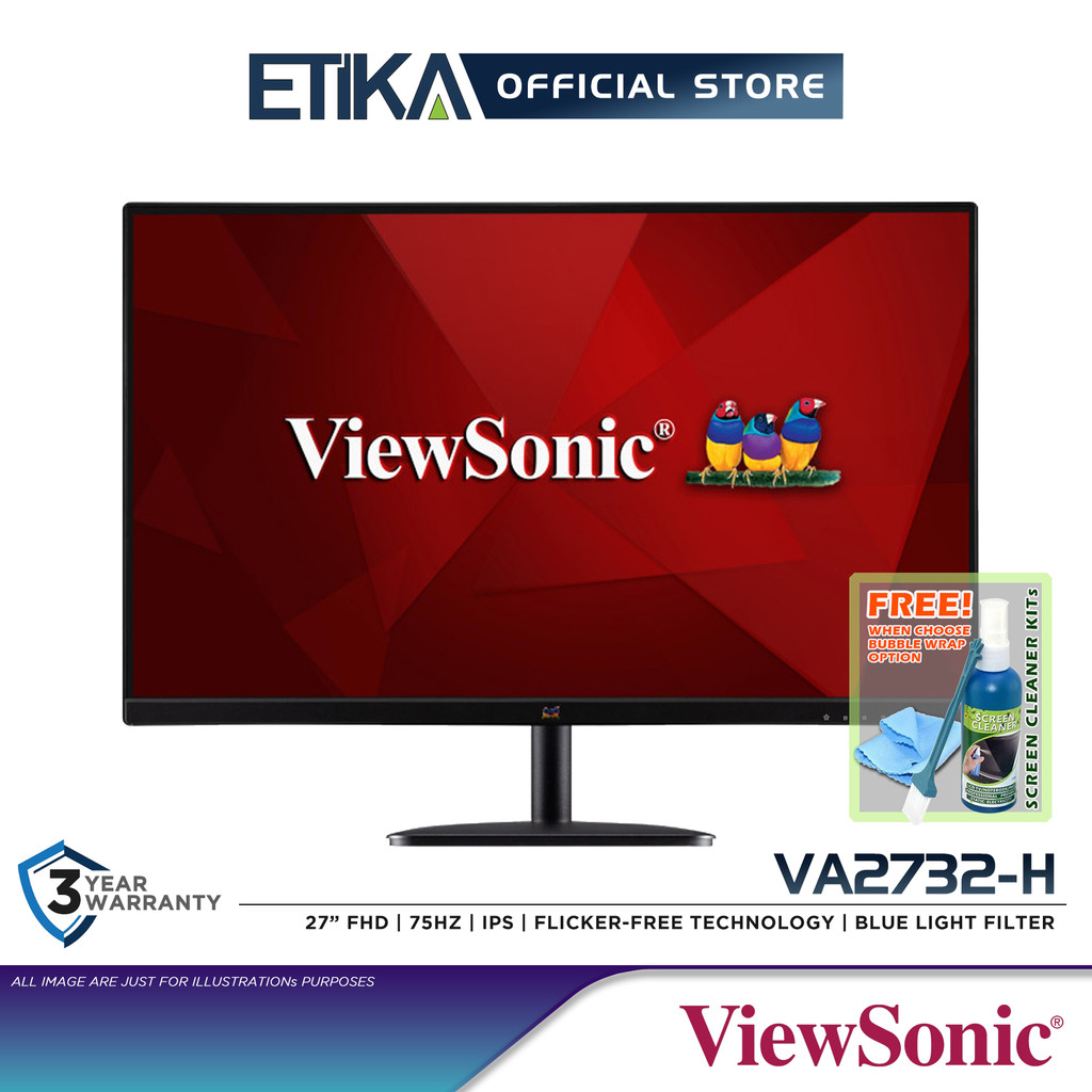 Viewsonic VA2732-H | 27” IPS FHD (1920x1080) 75Hz Monitor | Flicker ...