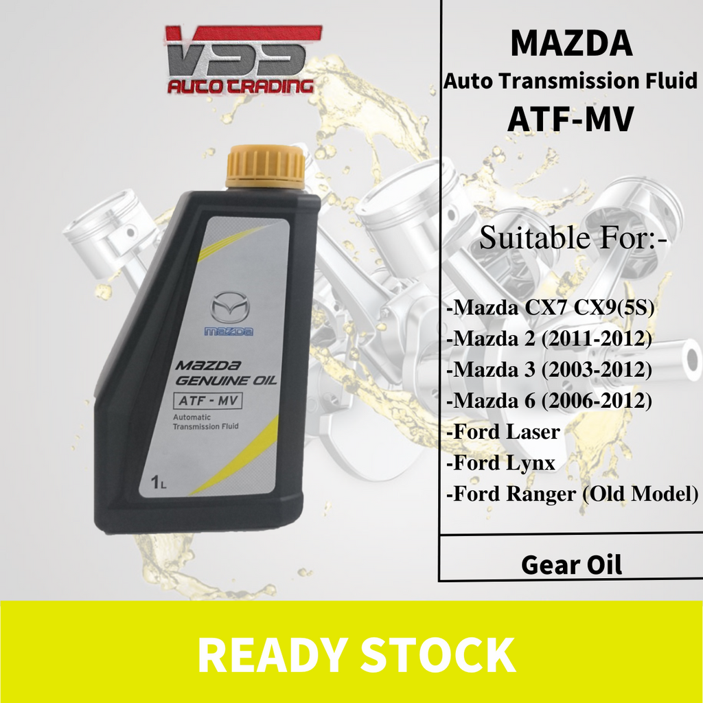 MAZDA ATF MV Auto Gear Oil (1Liter) Non Skyactive Auto Transmission ...