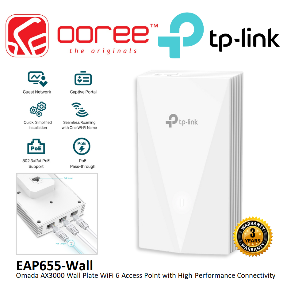 TP-LINK EAP115-WALL 300MBPS / EAP230-WALL AC1200 OMADA / EAP235-WALL ...