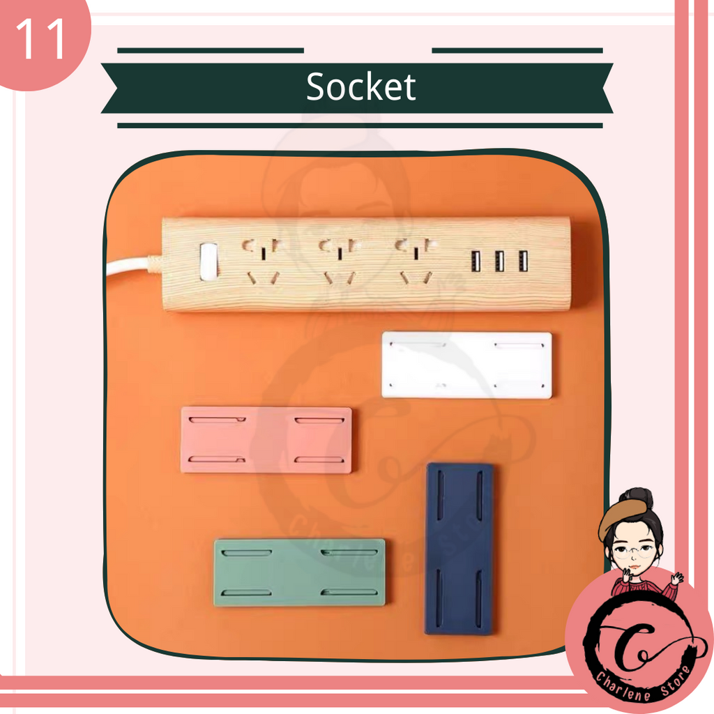 Rm1.99 - Wall Mount Socket Extension Power Plug Sticker Router Modem ...