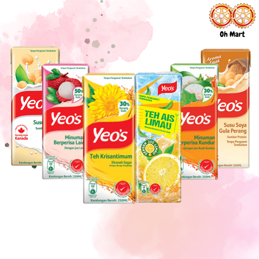 Yeo's Chrysanthemum Tea/Ice Lemon Tea/Winter Melon/Lychee/Soya Bean ...