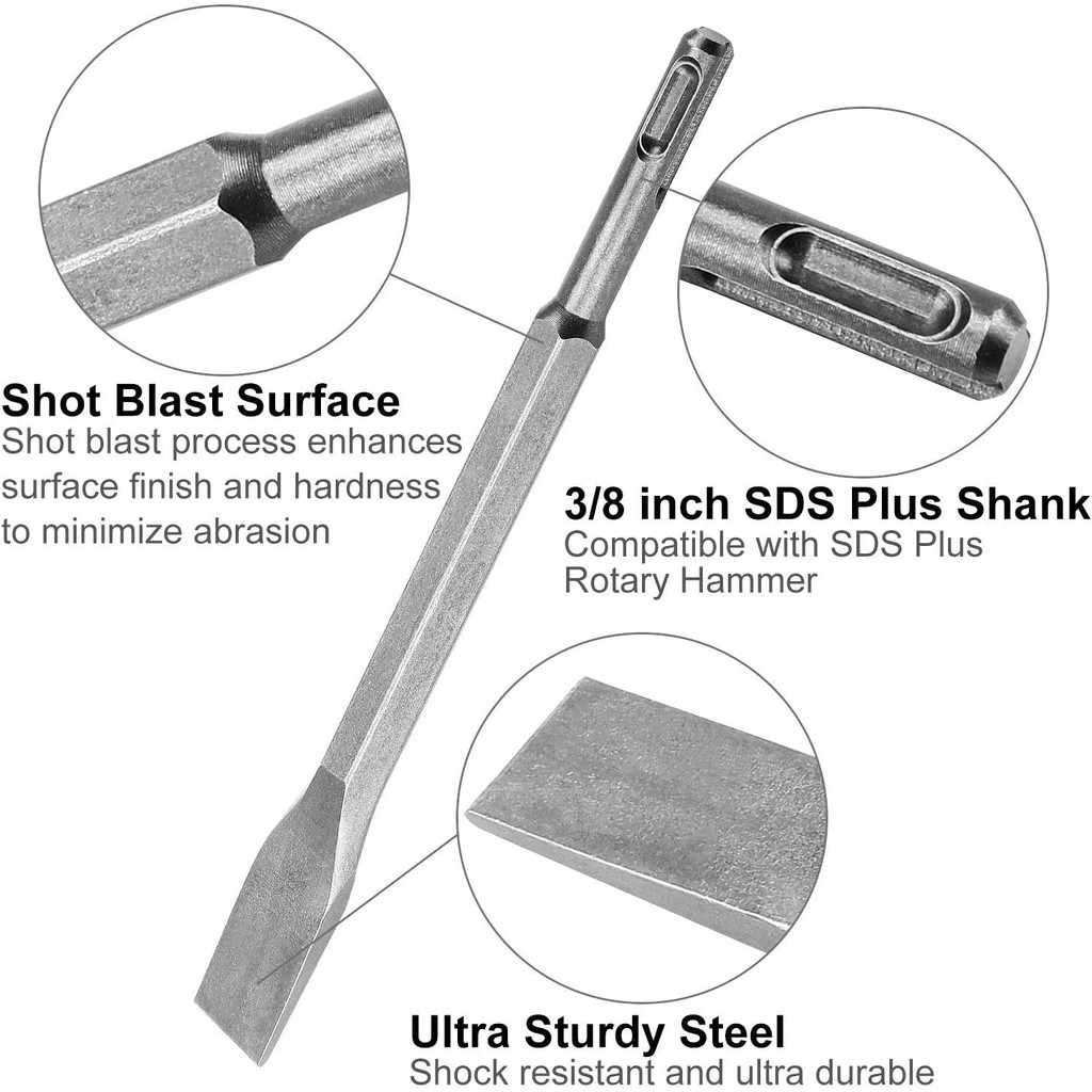 POINT AND FLAT SDS Chisel bull point chisel for rotary hammer drill ...