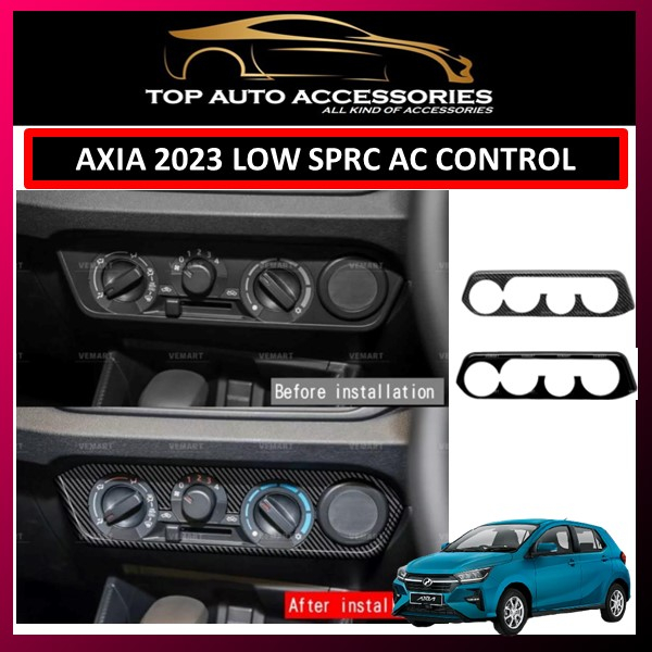AXIA BARU NEW 2023 AIRCOND CONTROL PANEL COVER CARBON FIBER / GLOSSY ...