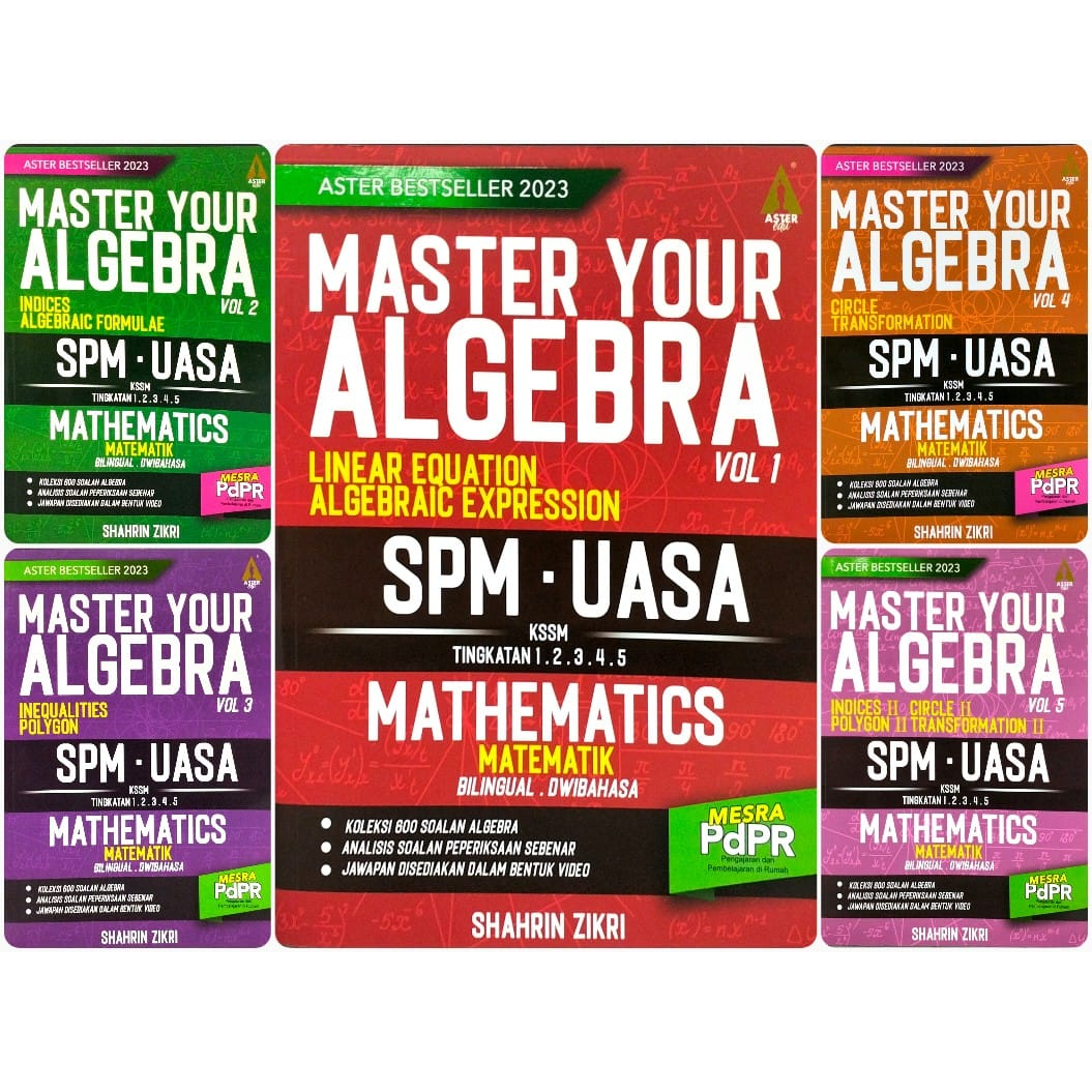 ANCHOR SPM KSSM MATHEMATICS(BILINGUAL) VOLUME 1 - 5 [ASTER] | Shopee ...