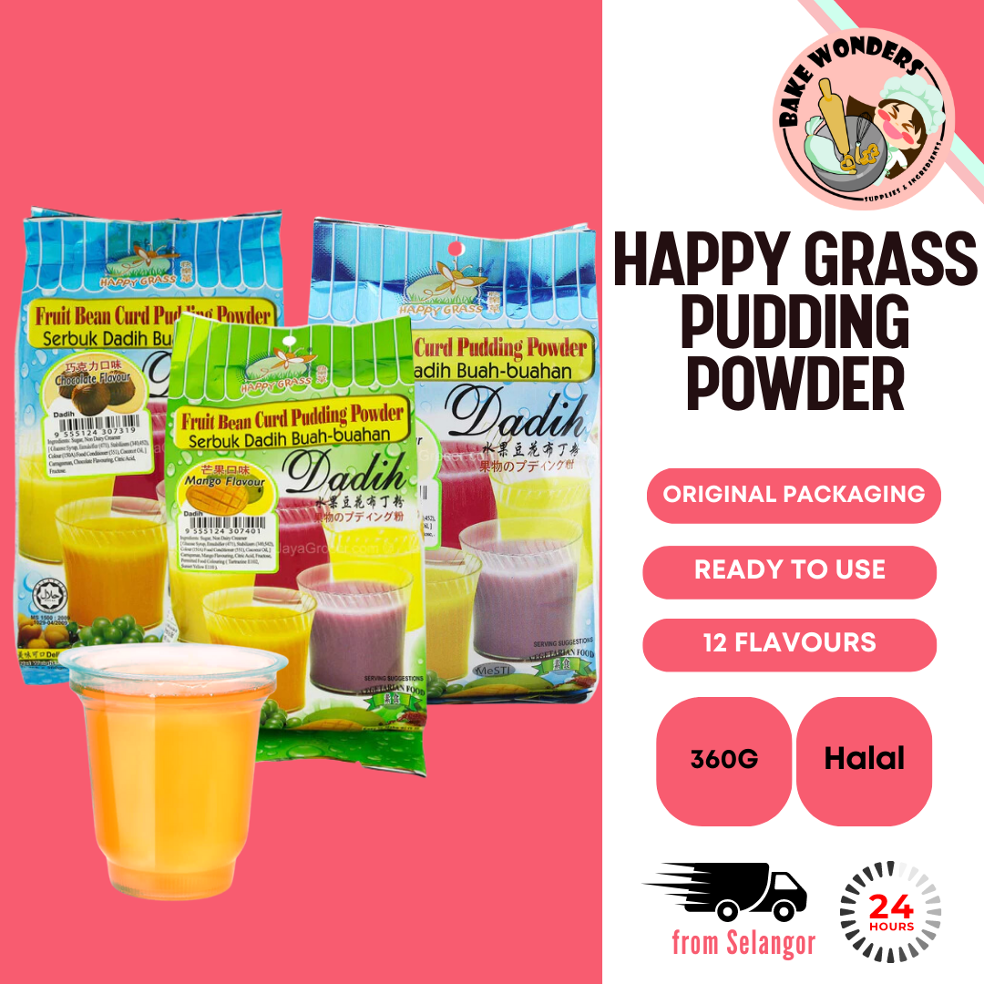 Happy Grass Dadih Bean Curd Pudding Powder/ Blueberry Pudding ...