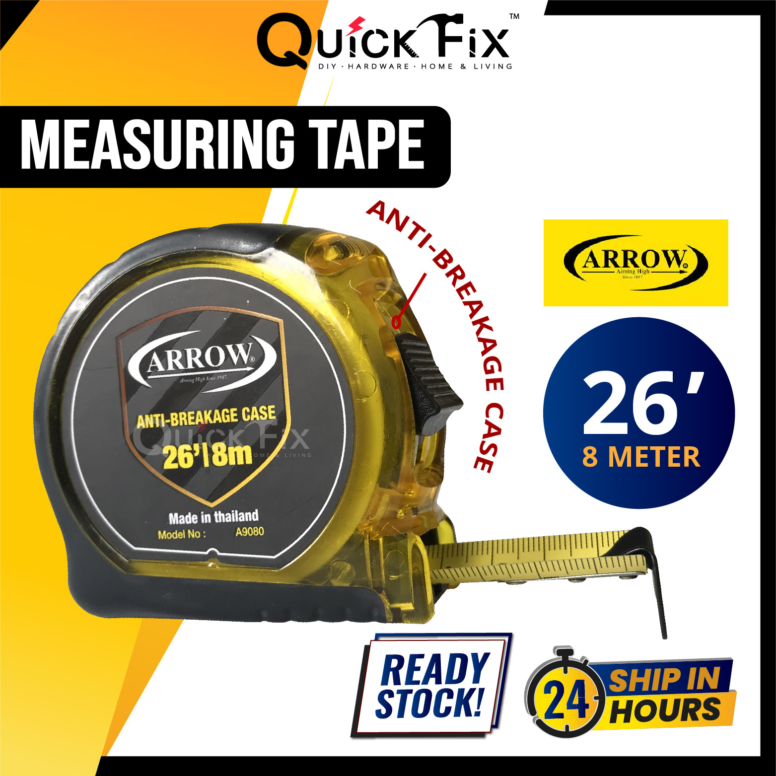 QuickFix [NEW] Anti-Breakage Measuring Tape Heavy Duty Pita Pengukur ...