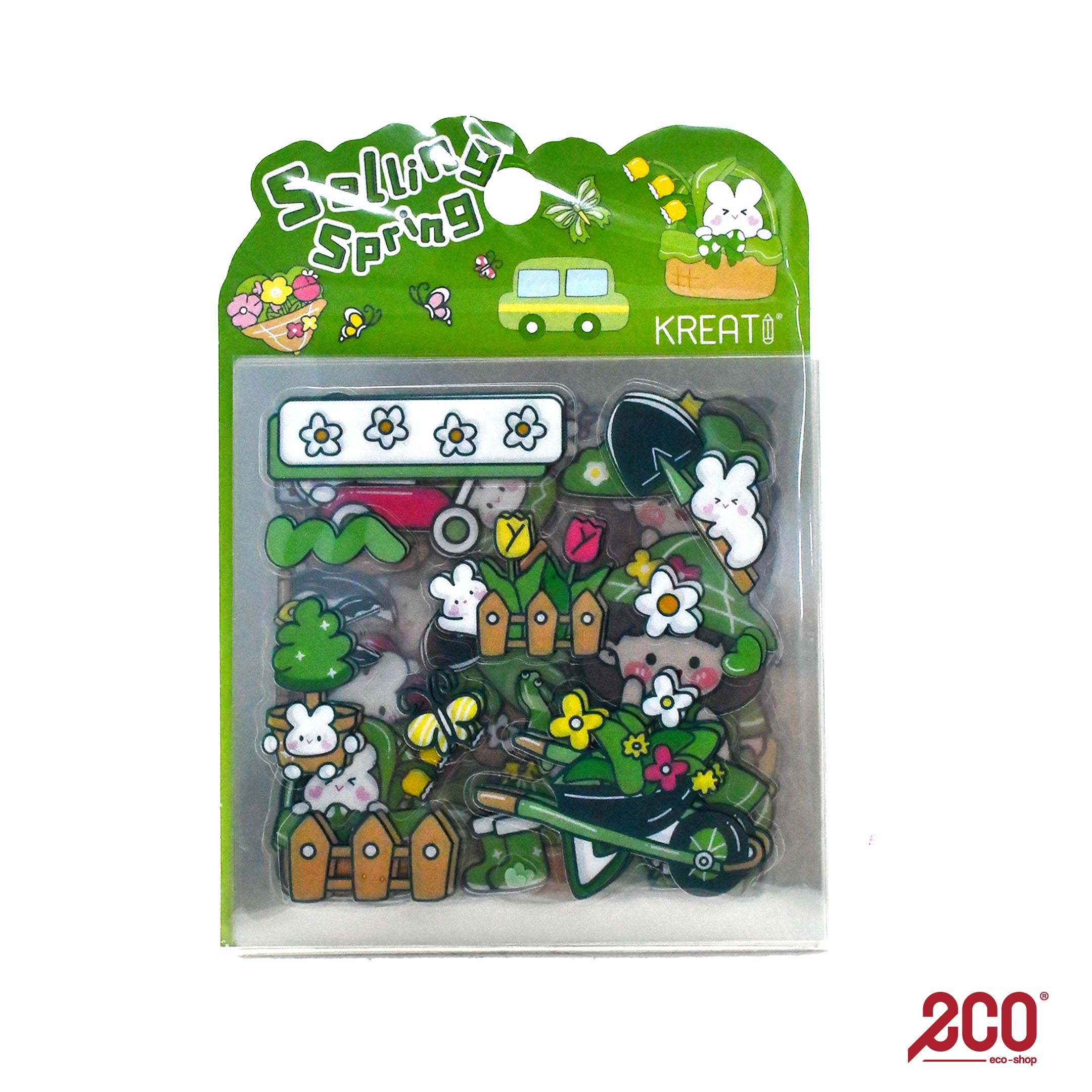 Eco Shop PVC Cute Girl Decoration Sticker 8cm x 8cm (20sheets/pack ...