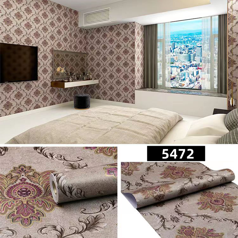 Kertas Dinding Wallpaper Bunga Batu 45cm x 10m Wall Sticker Ruang Tamu ...