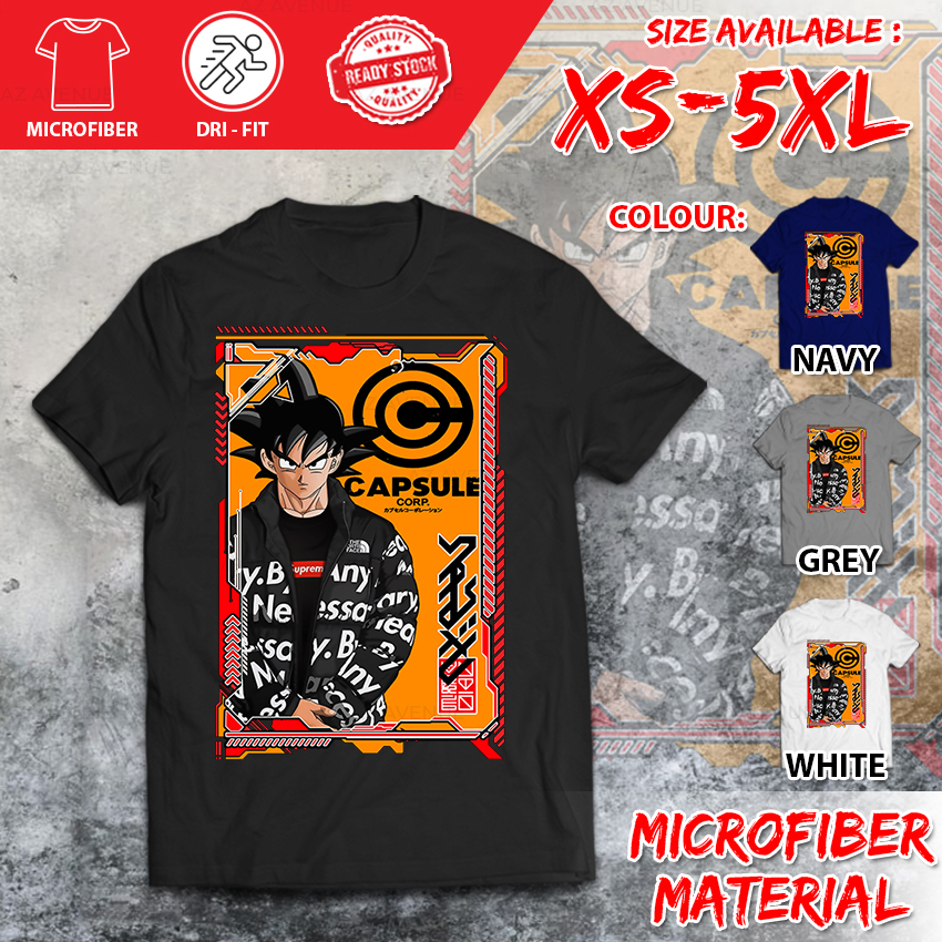DRAGON BALL Z Goku Anime Cartoon Streetwear Microfiber Dri-Fit ...